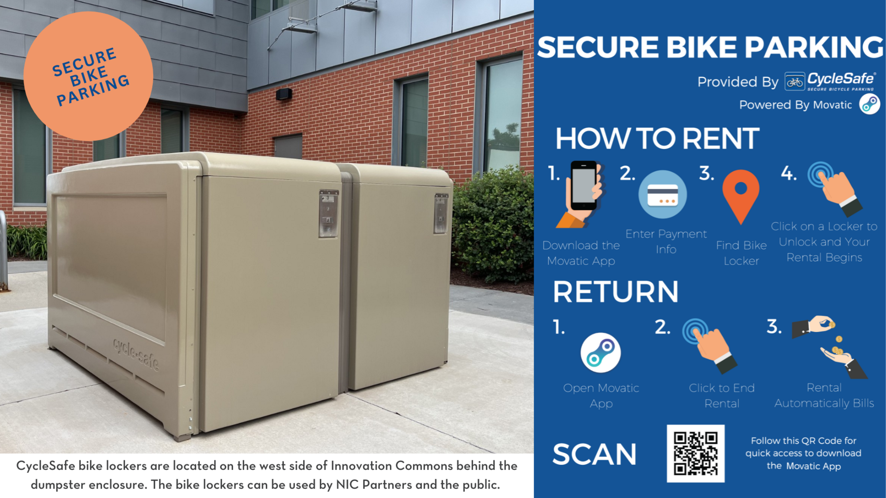 CycleSafe bike lockers now available at NIC | Nebraska Innovation Campus | Nebraska